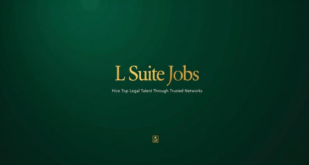 L Suite Jobs | Hire Top Legal Talent Through Trusted Networks
